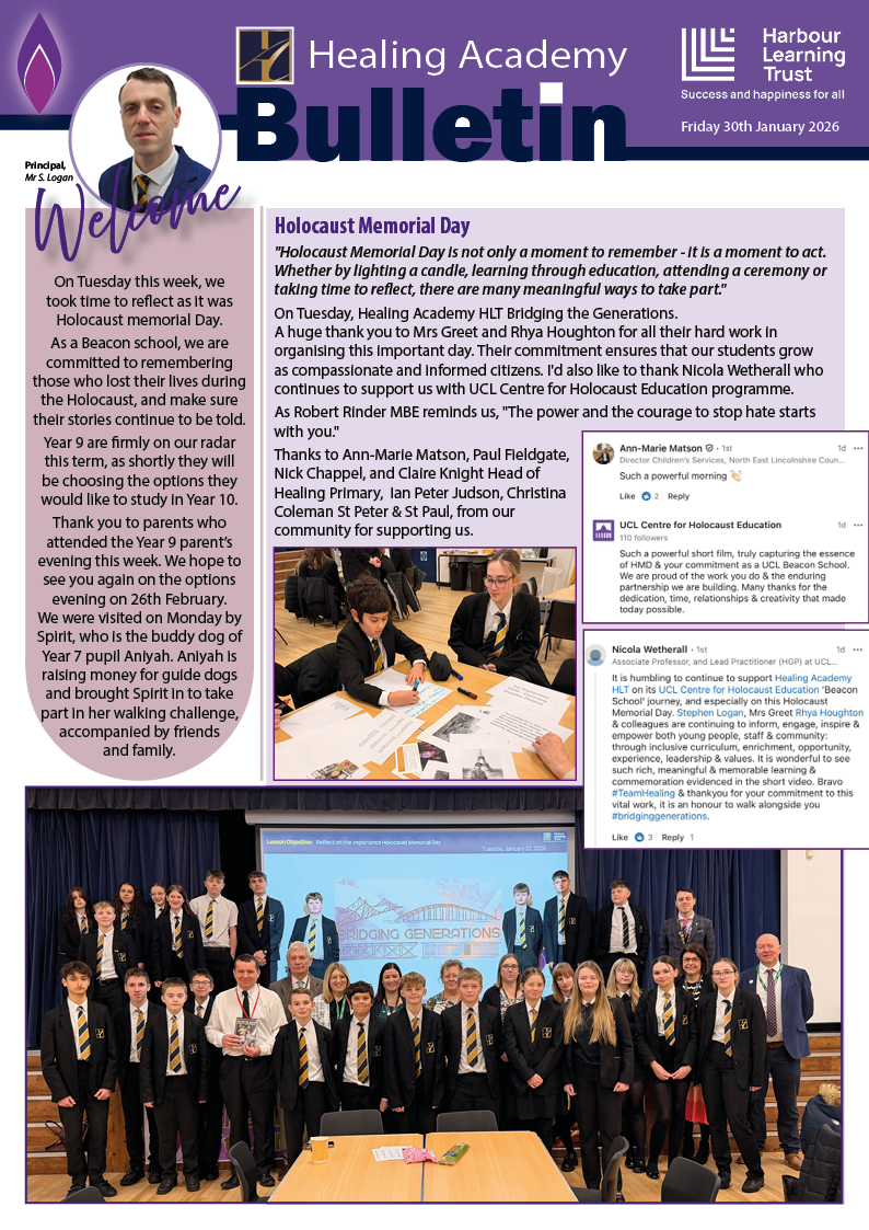 Weekly Bulletin - Healing Academy