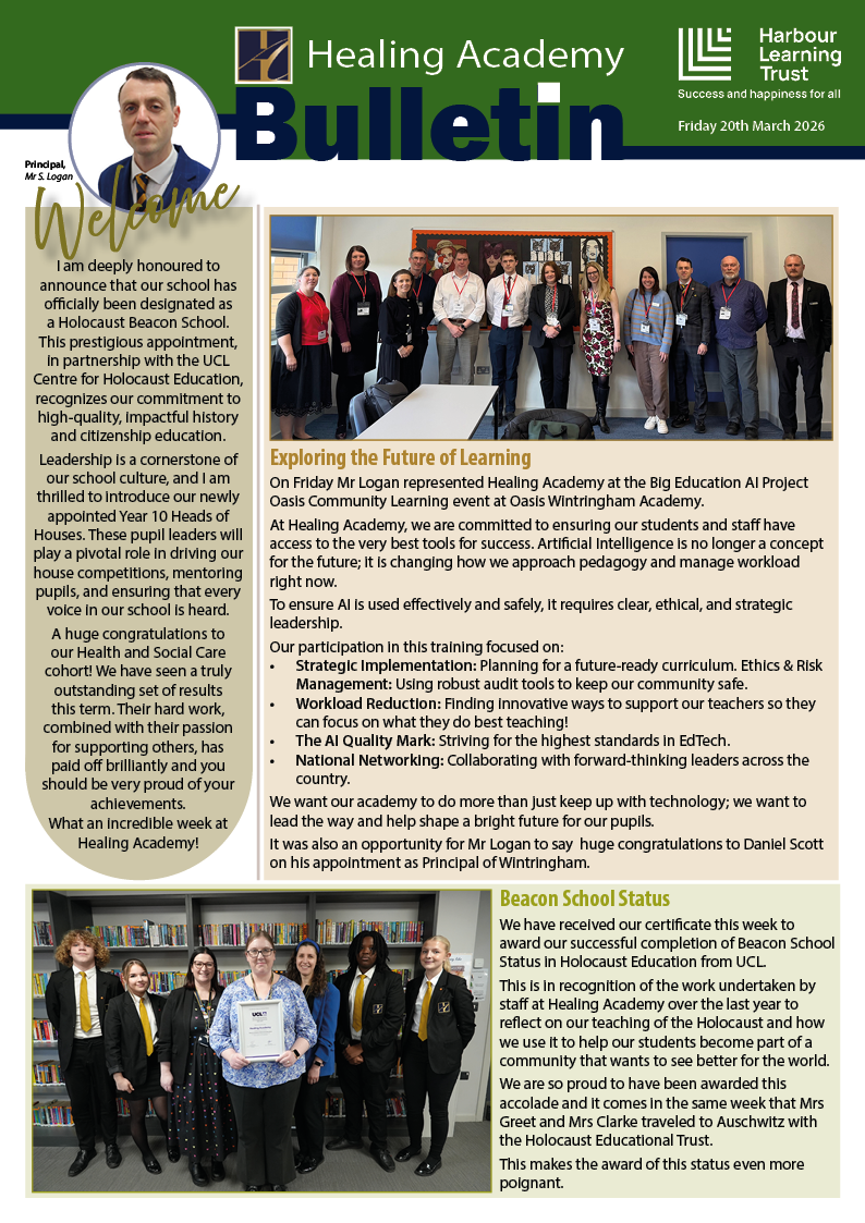 Weekly Bulletin - Healing Academy